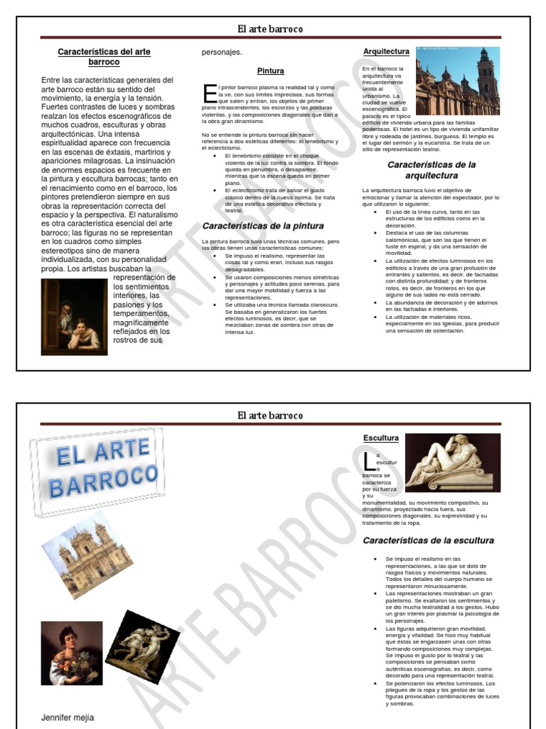 Características Del Arte Barroco | PDF | Barroco | Pinturas
