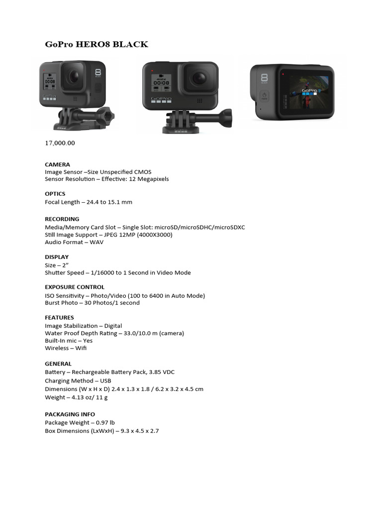 GoPro-HERO8-BLACK | PDF