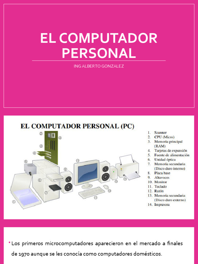 El Computador Personal | PDF | Computadoras personales | USB