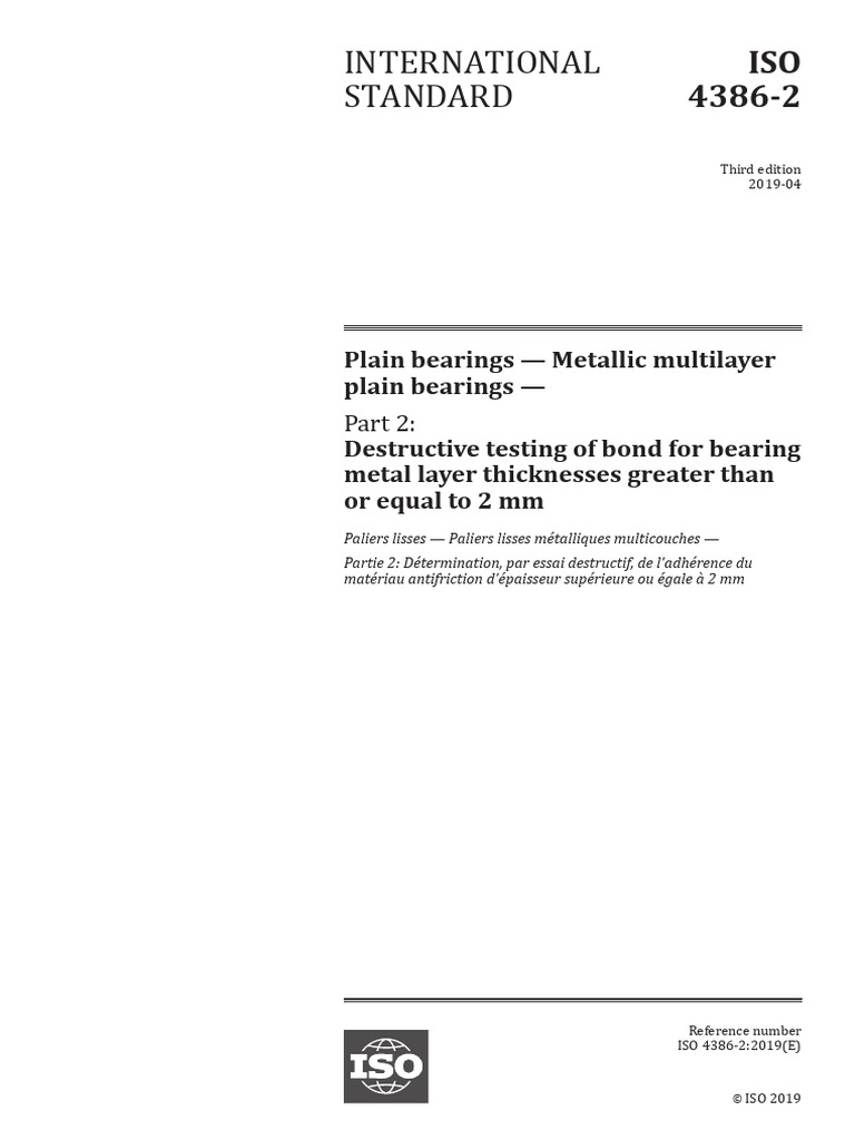 Iso 4386-2-2019 | Download Free PDF | International Organization For ...