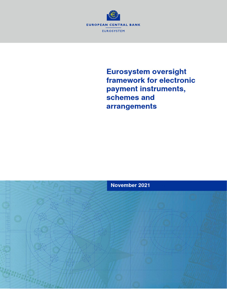 Eurosystem Oversight of Electronic Payments | PDF | Payments | European ...