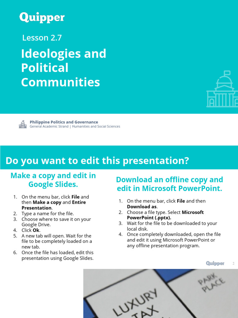 Lesson 2.1 Ideologies and Political Communities | PDF | Social Contract ...