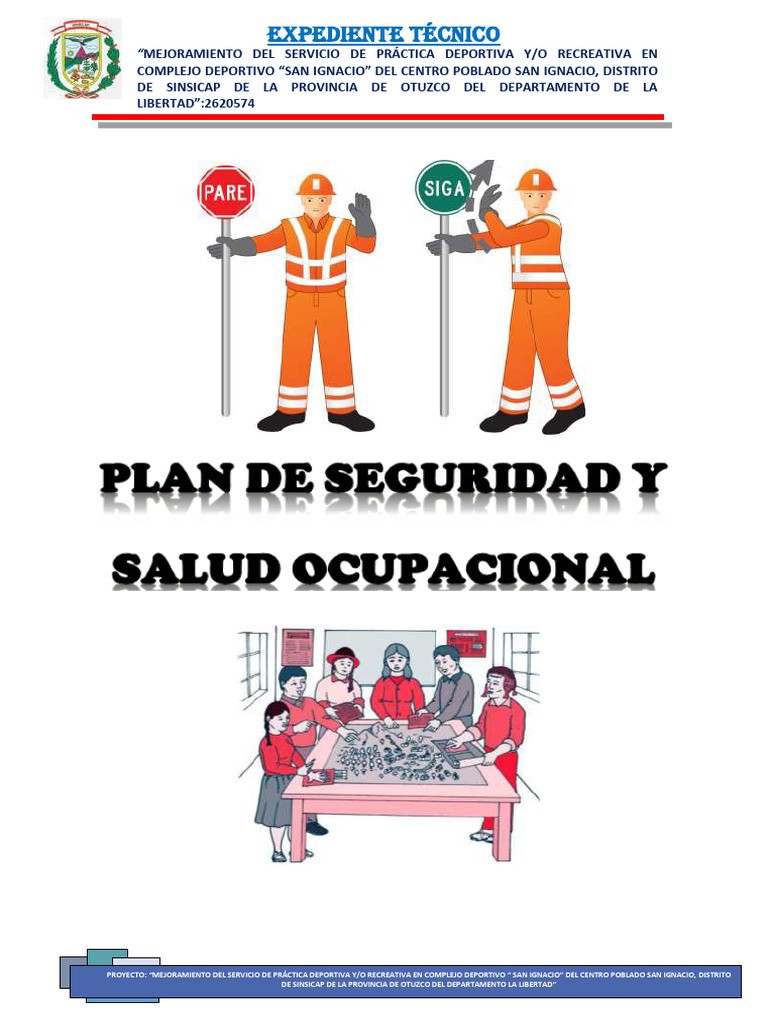 Plan de Seguridad y Salud Ocupacional | PDF