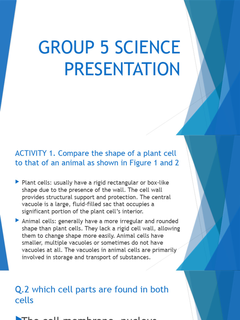 Group 5 Science Presentation | PDF | Cell (Biology) | Optics