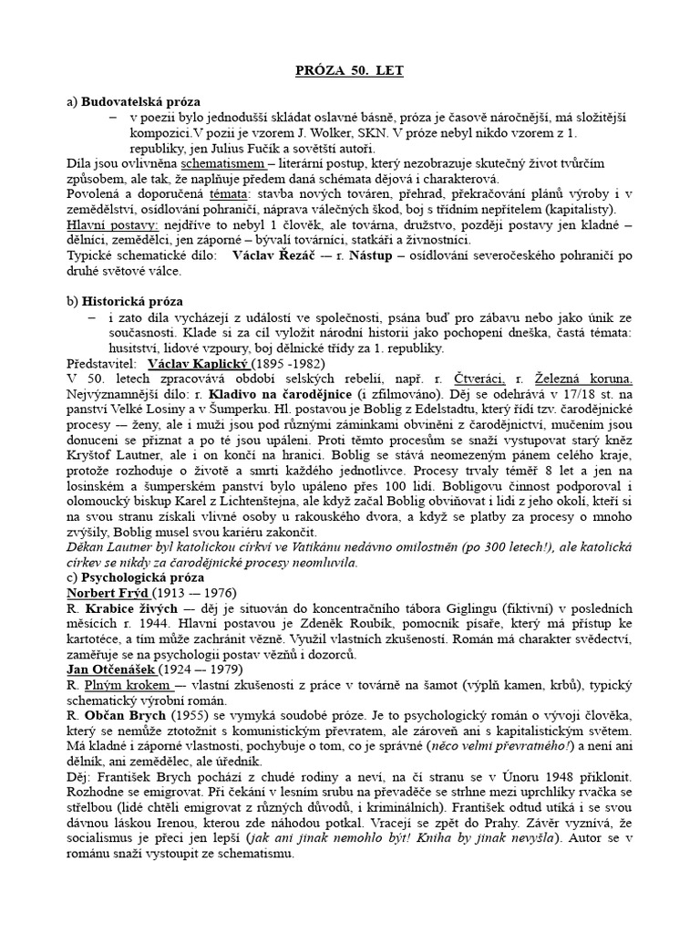 Próza 50. Let | PDF Próza 50. Let | PDF
