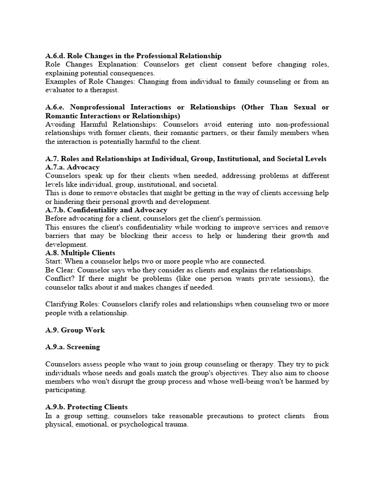 Ethics Notes | PDF | Counseling Psychology | Confidentiality