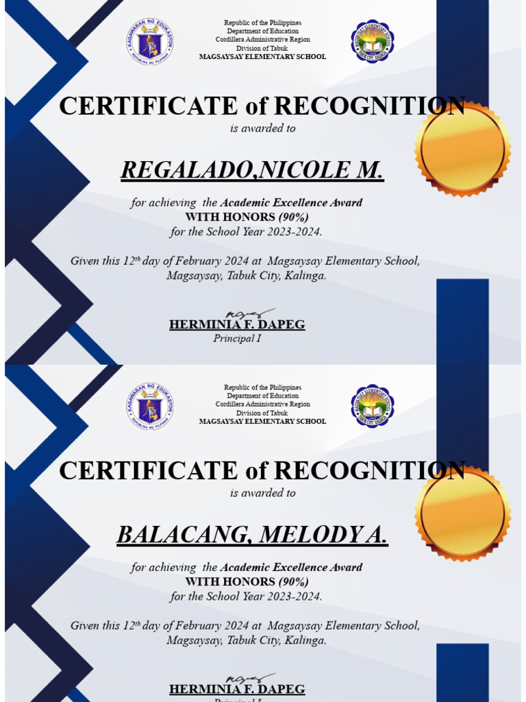 Certificates Template | PDF | Philippines