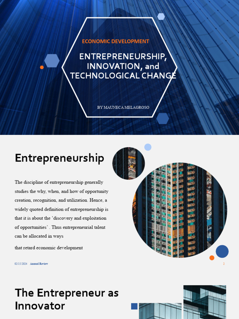Lesson 10 Entrepreneurship Innovation and Technological Change | PDF ...