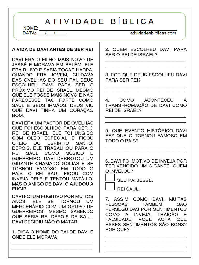 Davi 02 | PDF | Davi | Saul