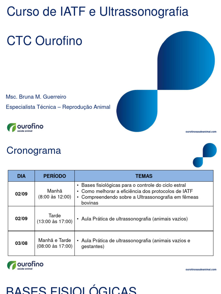 Curso de IATF e Ultrassonografia - CTC - Corte | PDF | Hormônio ...