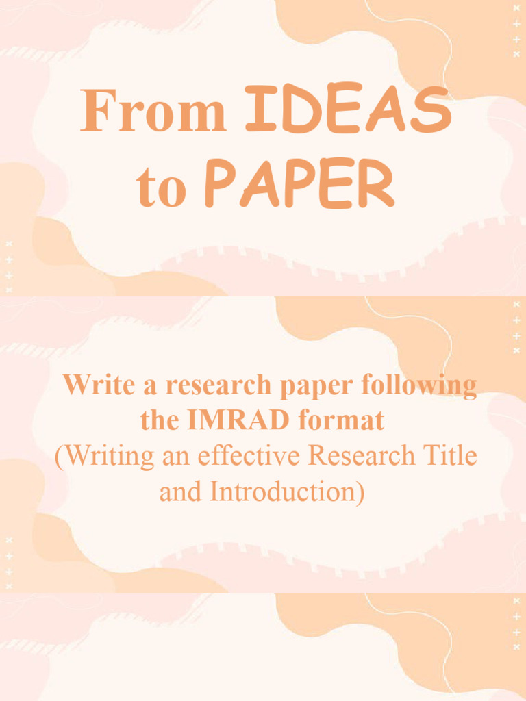 Research Title and Introduction | Download Free PDF | Academic ...