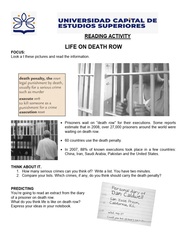Life on Death Row: Insights and Reflections | PDF | Capital Punishment ...