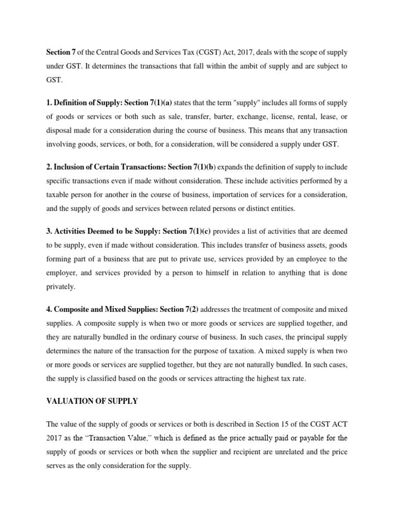 Supply GST | PDF | Taxes | Prices