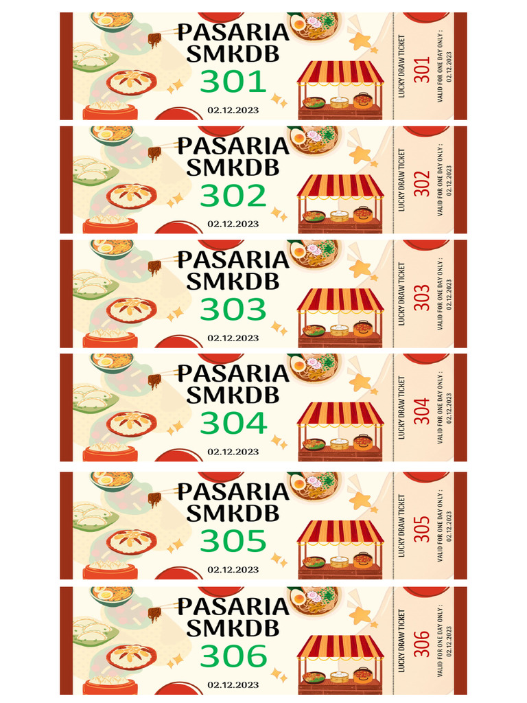 Luckydraw Number 301-500 | PDF