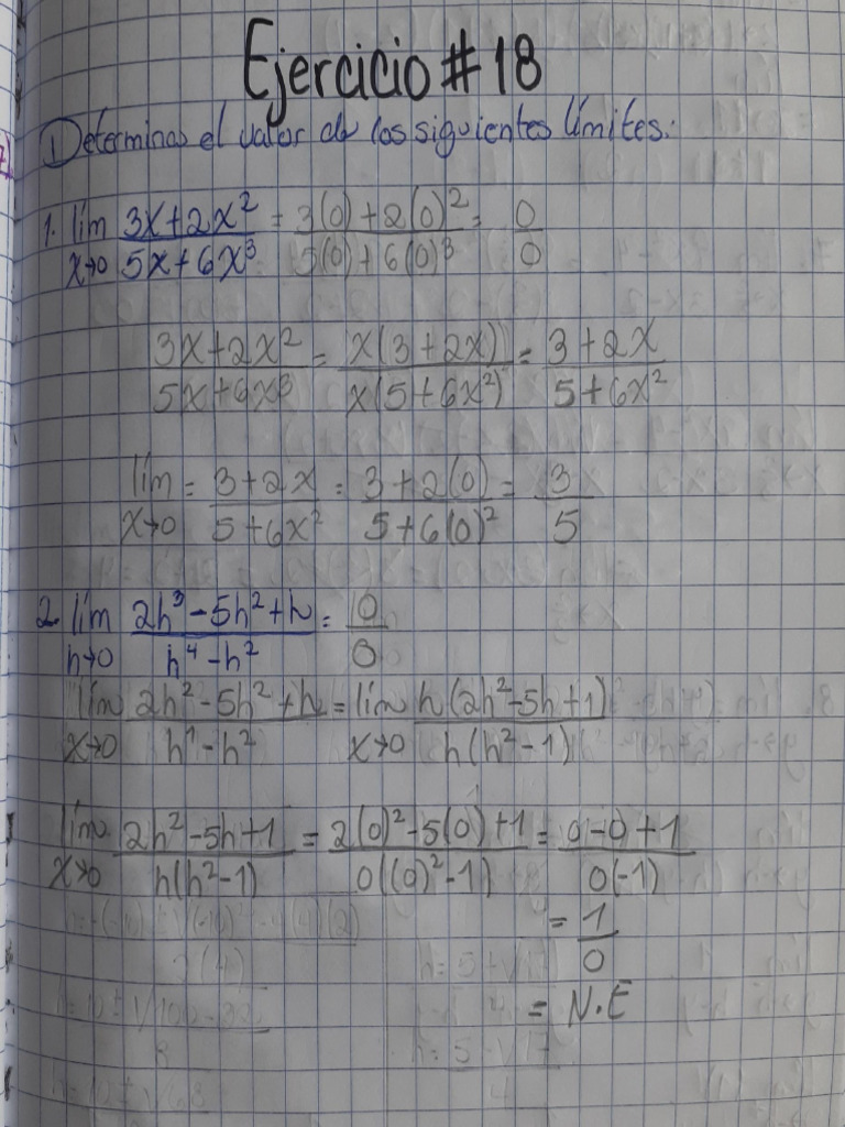 EJERCICIO#18. 1-14 Conamat Cálculo Diferencial | PDF