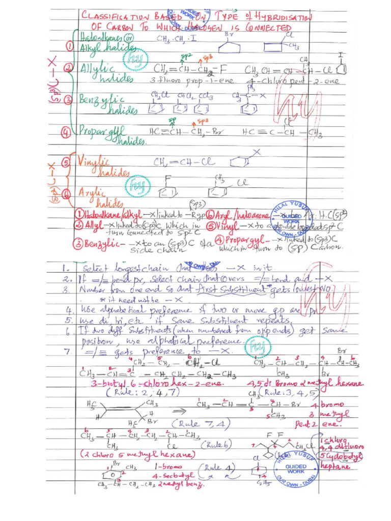 Nomenclature Rules - Haloalkanes | PDF