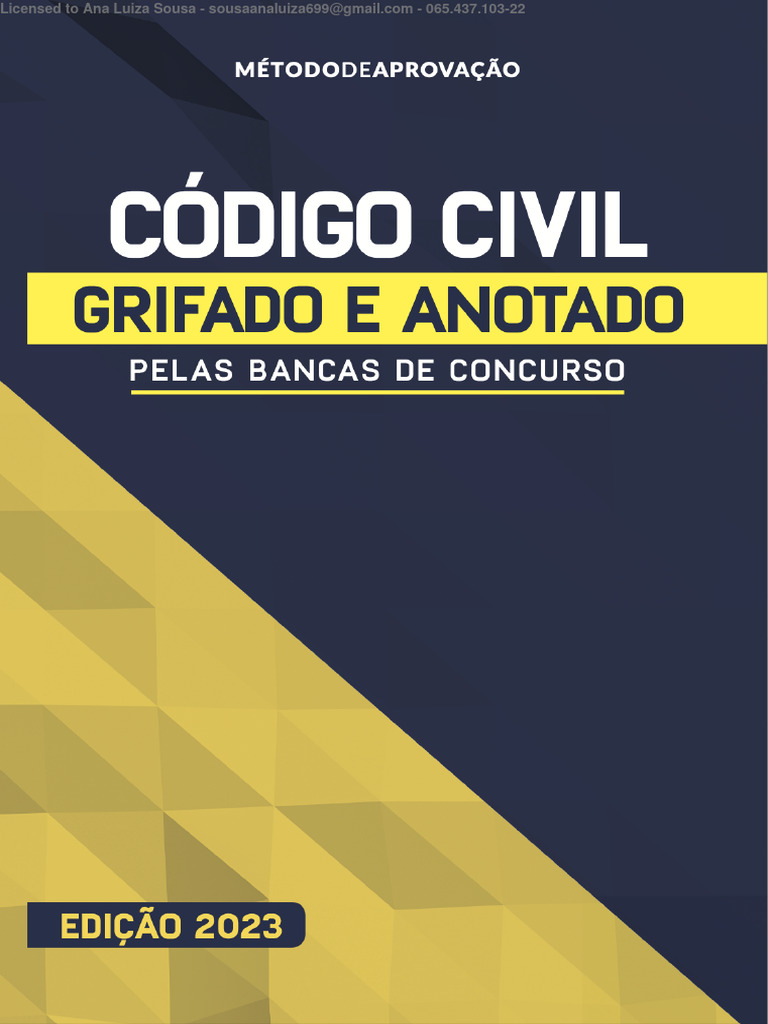Código Civil - Parte Geral | PDF | Competência (jurídico) | Direito Privado