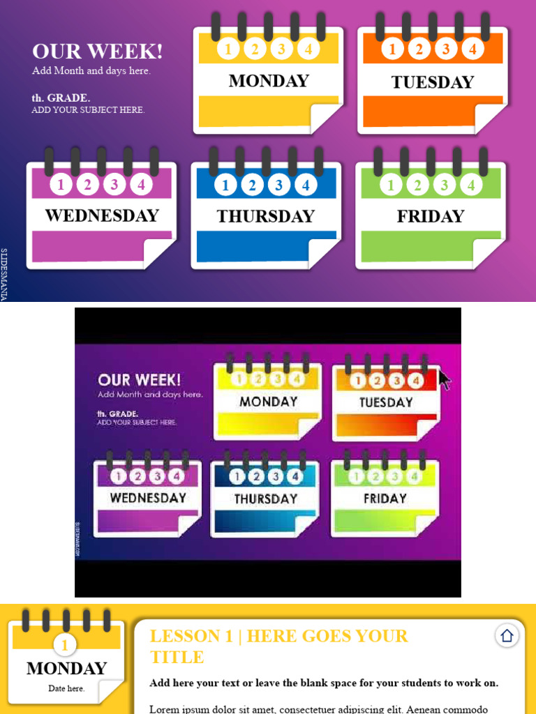 Weekly Lesson Plan Template | PDF