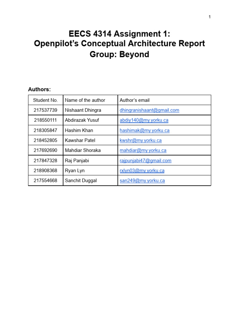 Eecs 4314 Conceptual Architecture Report | PDF | Component Based Software Engineering | Device ...