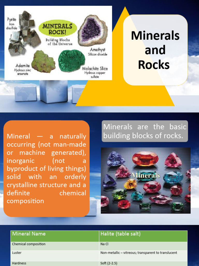 Minerals and Rocks | PDF | Minerals | Rock (Geology)