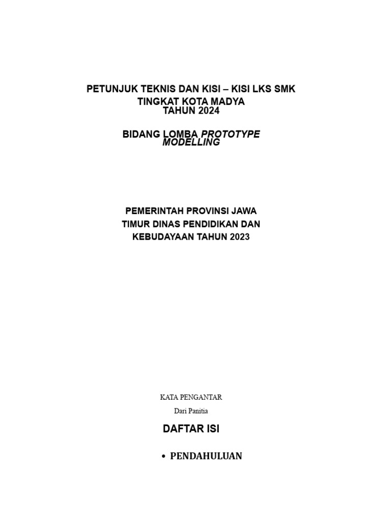 Lomba Prototype Modeling SMK 2024 | PDF