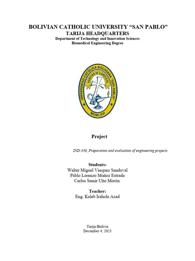 PREPARACION Y EVALUACIOND E PROYECTOS FINAL(1) | PDF | Business