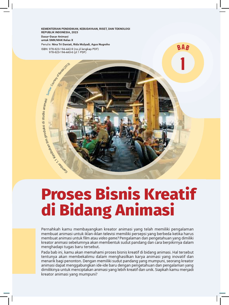 Book ANM 1 Proses Bisnis Di Bidang Industri Animasi | PDF | Seni