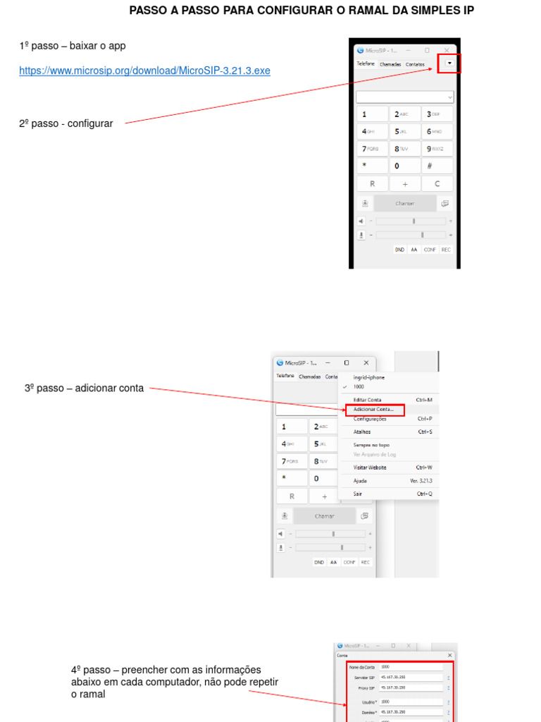Passo A Passo Microsip | PDF