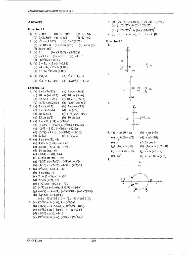 OT Lee Specialist Answers | PDF
