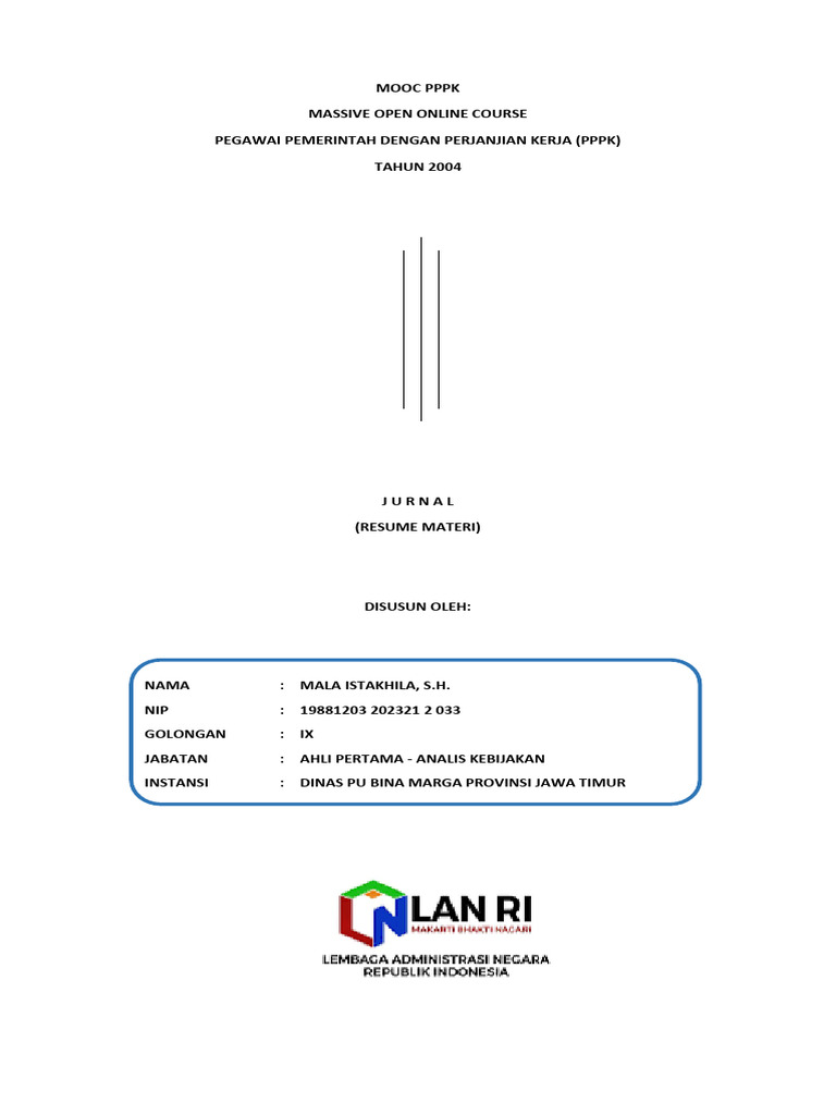 Mala - Resume Materi MOOC PPPK | PDF | Politik