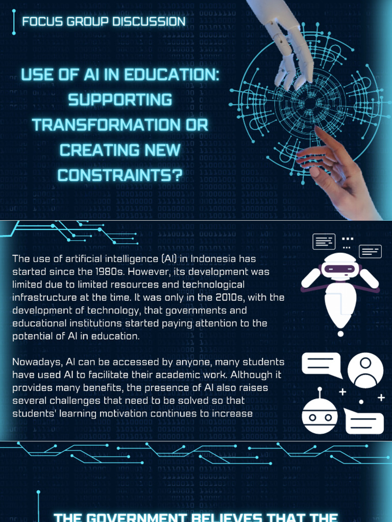 Use of AI in Education, Supporting Transformation or Creating New Constraints | PDF