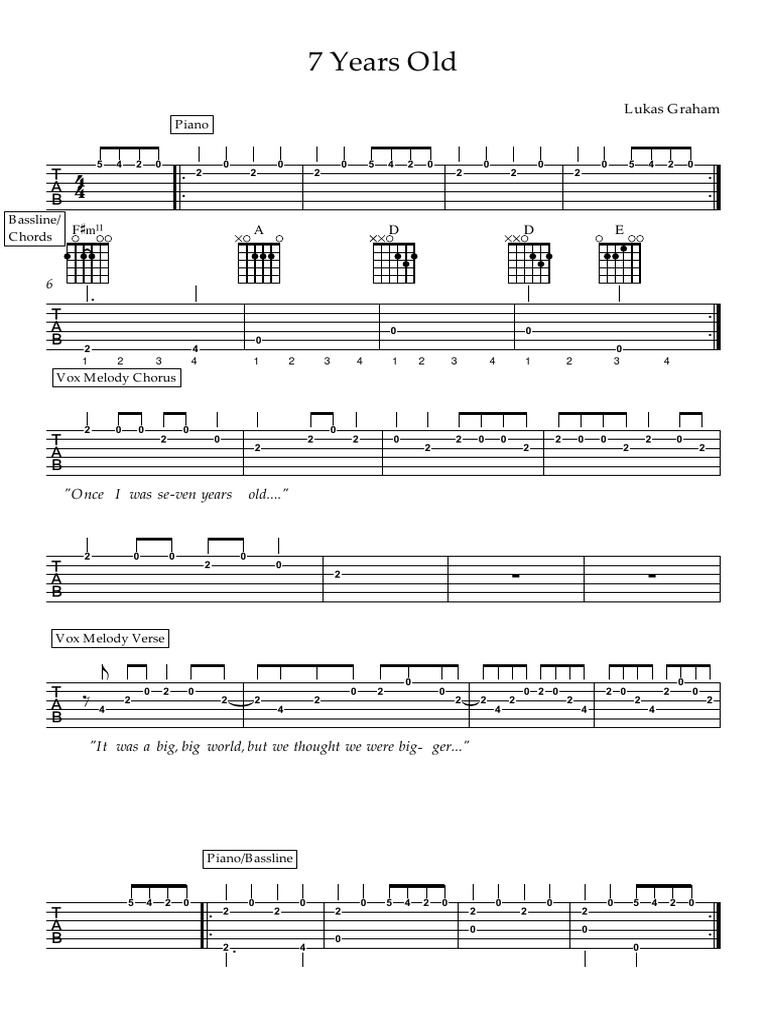 7 Years Old | PDF | Elements Of Music | Musical Forms