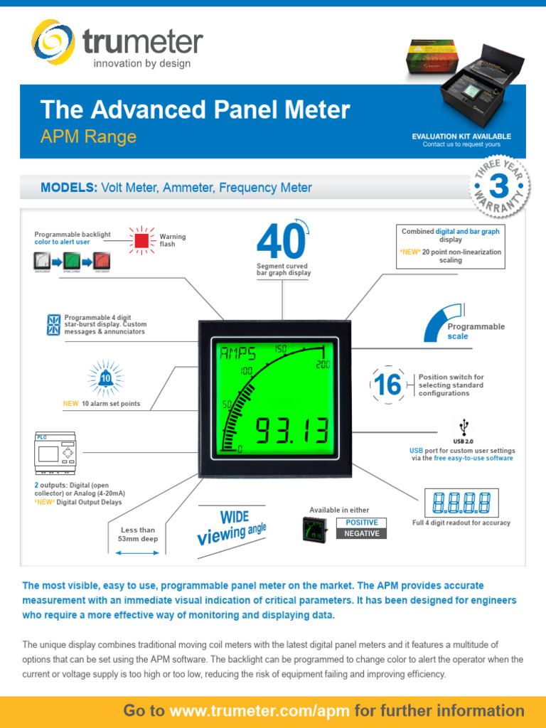 Advanced Programmable Panel Meters | PDF | Backlight | Equipment