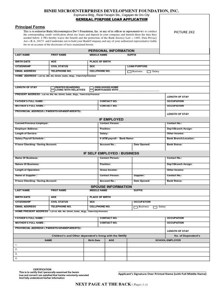 Application Form | PDF | Banks | Personal Finance