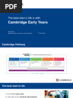 Cambridge Early Years Curriculum Guide | PDF | Curriculum | Learning