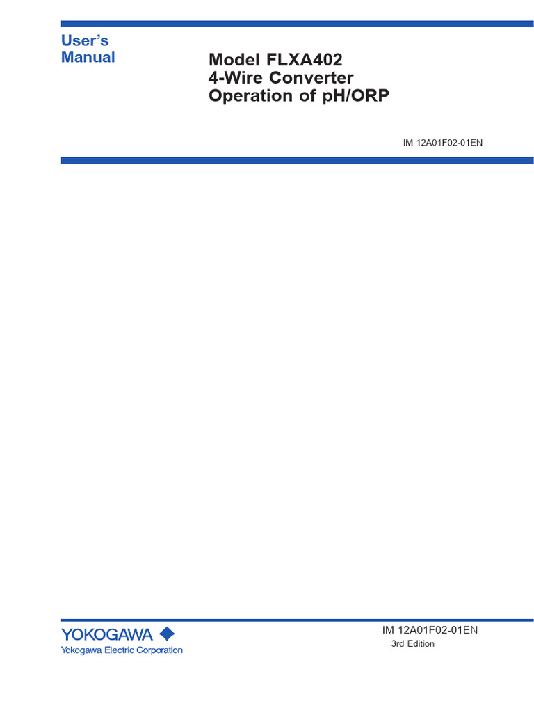FLXA402 Operational | PDF | Ph | Sensor
