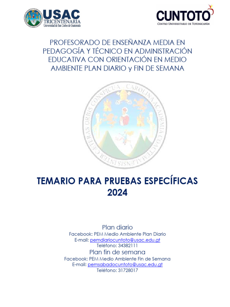 Guia de Estudio para Pruebas Especificas Pem 2024 | PDF | Aprendizaje ...