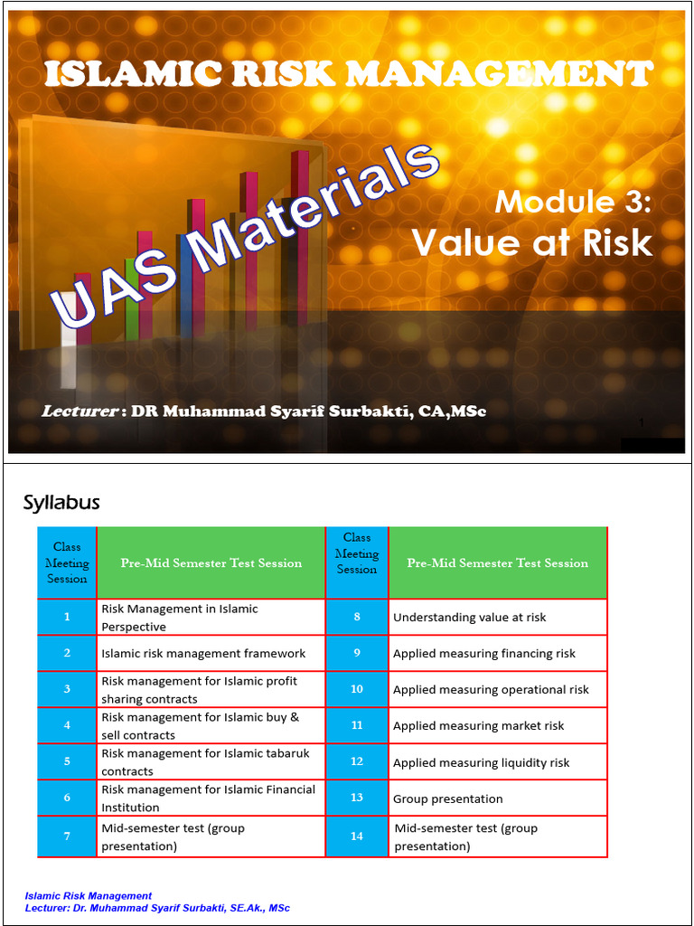 5 Understanding Value at Risk (For Students) | PDF | Value At Risk | Operational Risk