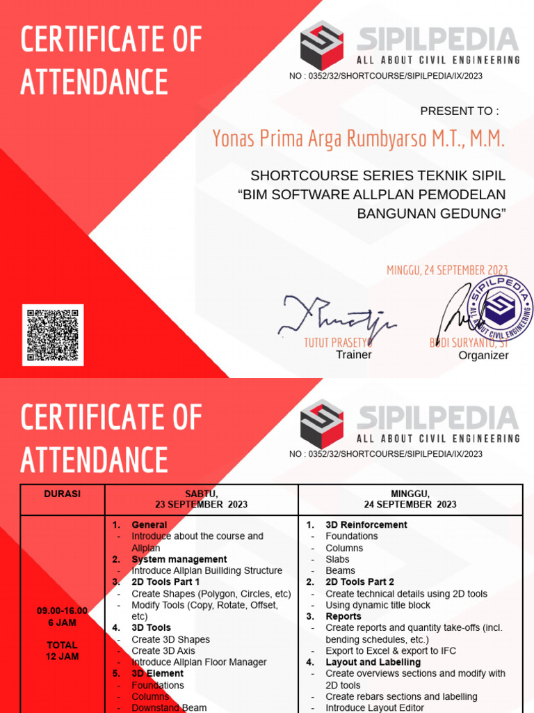 23.09.24 Sipilpedia (Allplan) | PDF | Physical Sciences | Building Technology