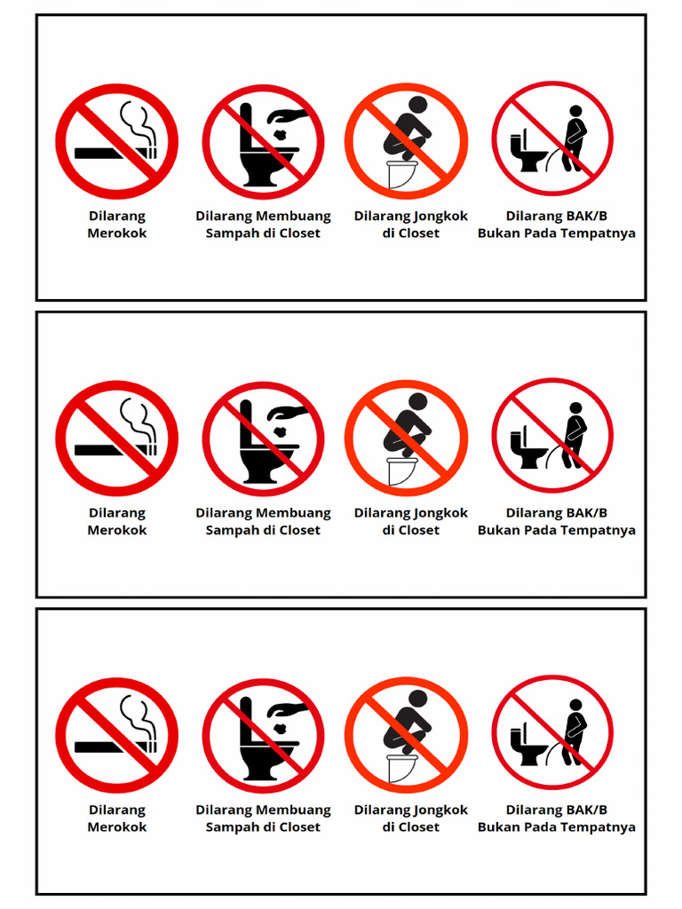 Logo Larangan Toilet | PDF