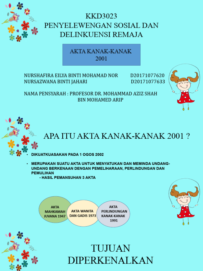 Akta Kanak-Kanak 2001 | PDF