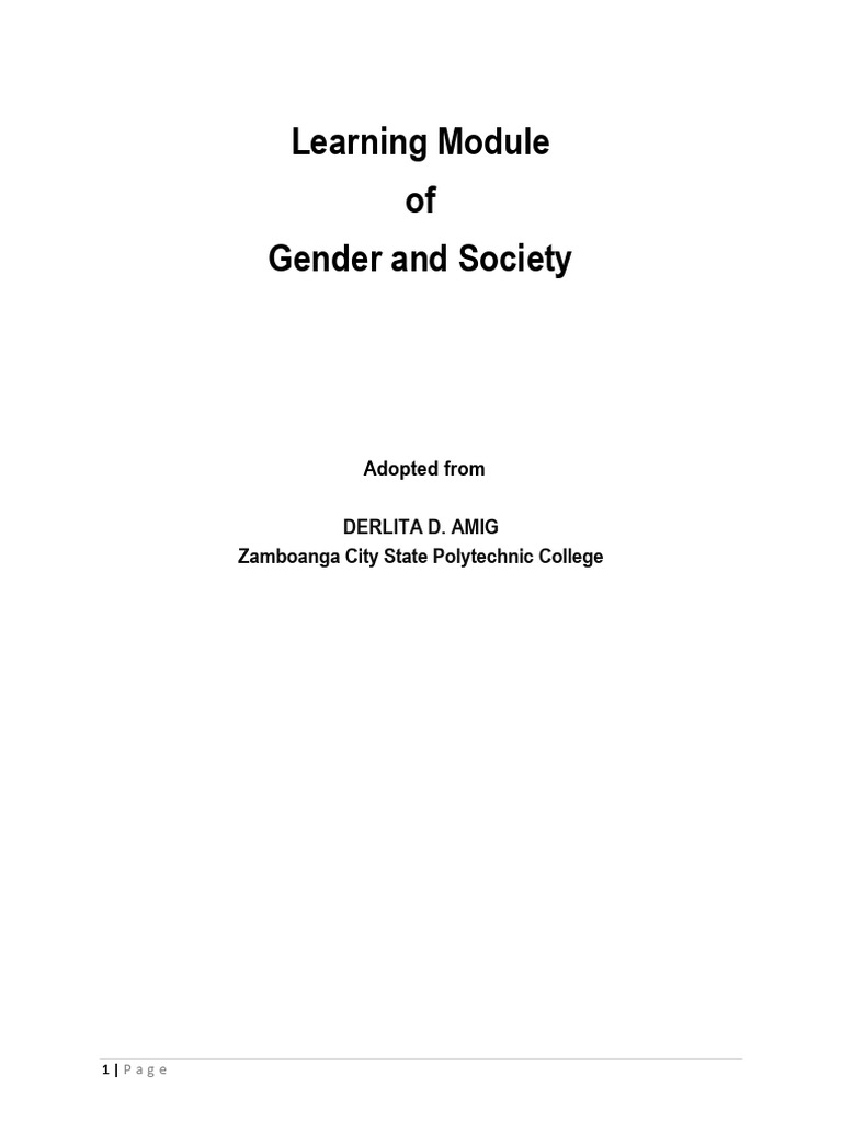 Gender Studies for College Students | PDF | Gender | Gender Studies