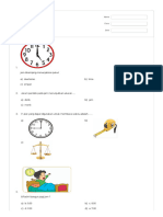 Gabungan Soal Jam Kelas 2 | PDF