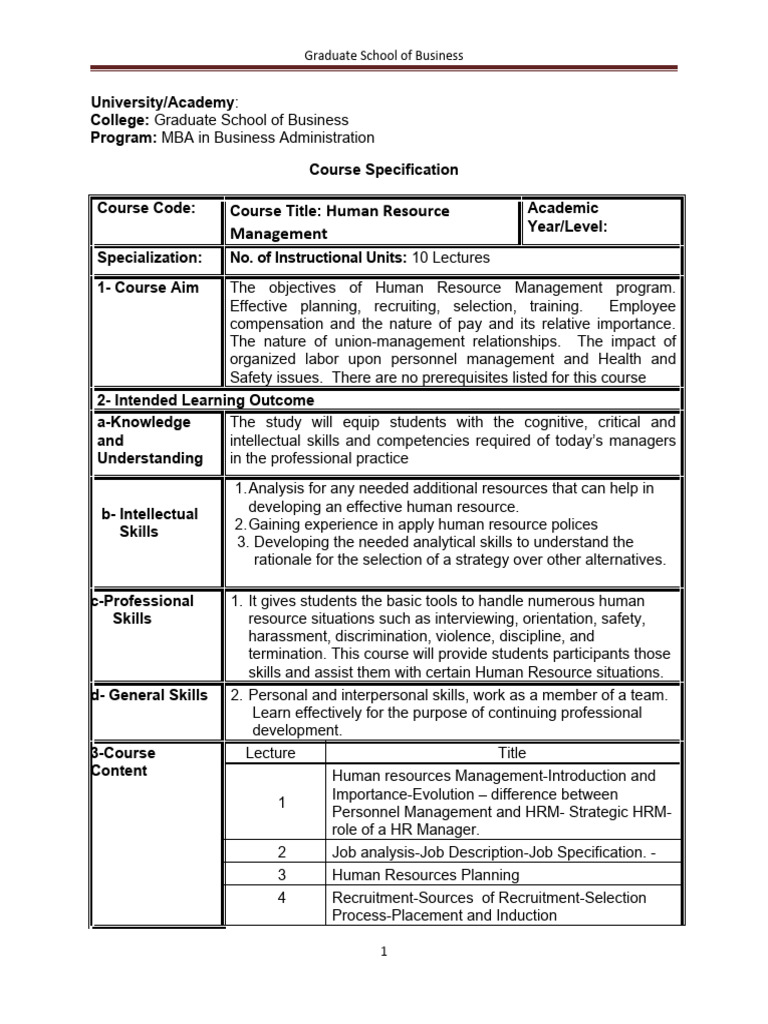 Human Resources Management | PDF | Human Resource Management | Learning