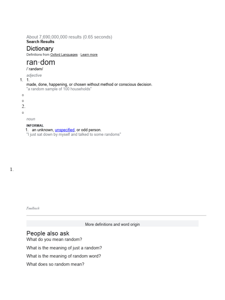 Random Pdf Randomness Statistical Theory