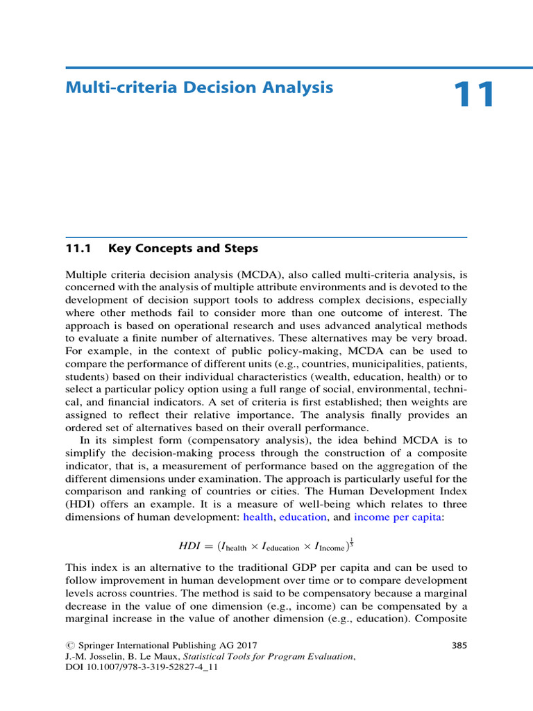 Springer MCA | PDF | Human Development Index | Statistics