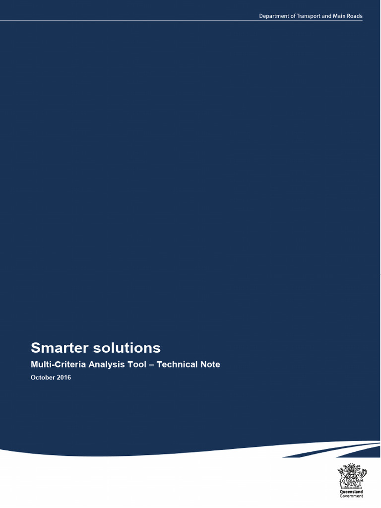 Smarter Solutions MCA Tool Note February 2017 | PDF | Decision Making ...