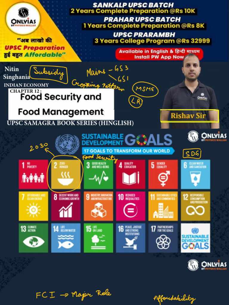Nitin Singhania Economy - Food Security and Food Management - Chapter ...