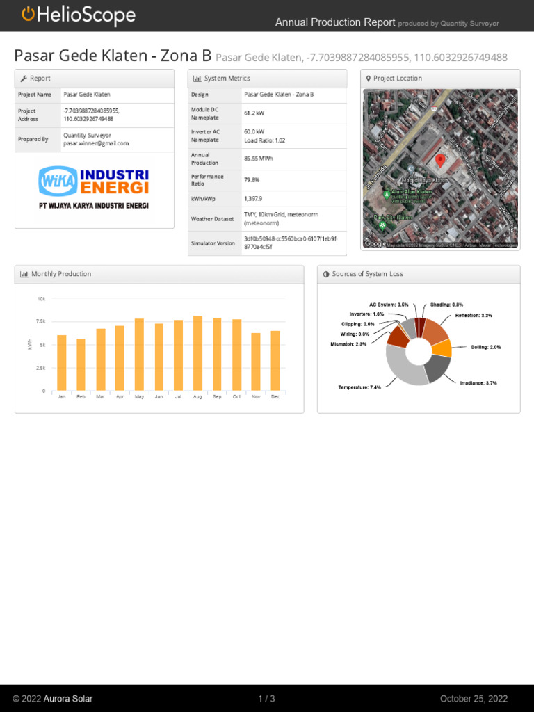 Helioscope - Simulation - Zona B | PDF | Renewable Energy | Physical ...