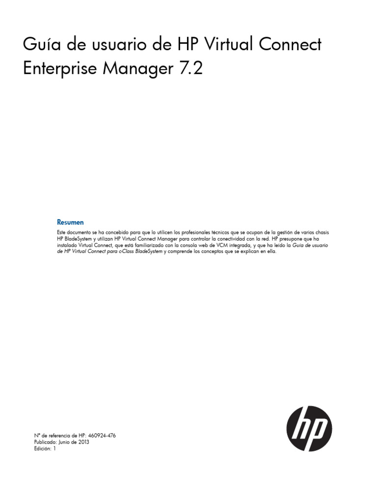 Guía de Usuario de HP Virtual Connect | PDF | Hewlett Packard ...